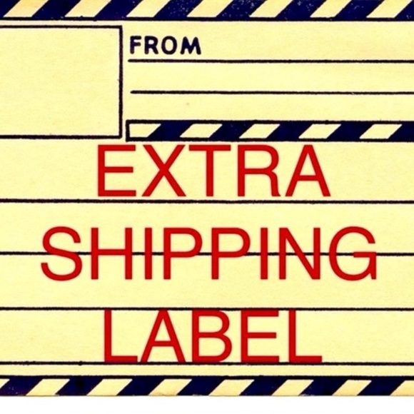 Extra Shipping Label | Other | Extra Shipping Label | Poshmark
